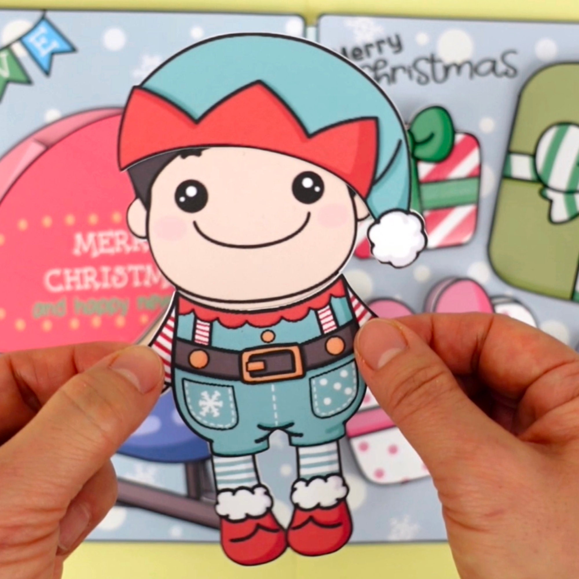 DIY Christmas Paper Doll Activity Book PDF File - Etsy UK