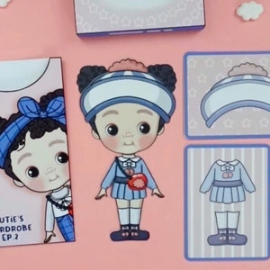 Printable Paper Doll Dress-up Set: DIY Craft for Girls (PDF Download ...