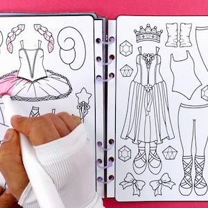 Dolls in My Journal - Ballerina Doll Set Printable Paper Doll and Doll ...