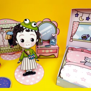 DIY Paper Doll Box House PDF Files/ Crafts for Kids/ Kids Activity ...