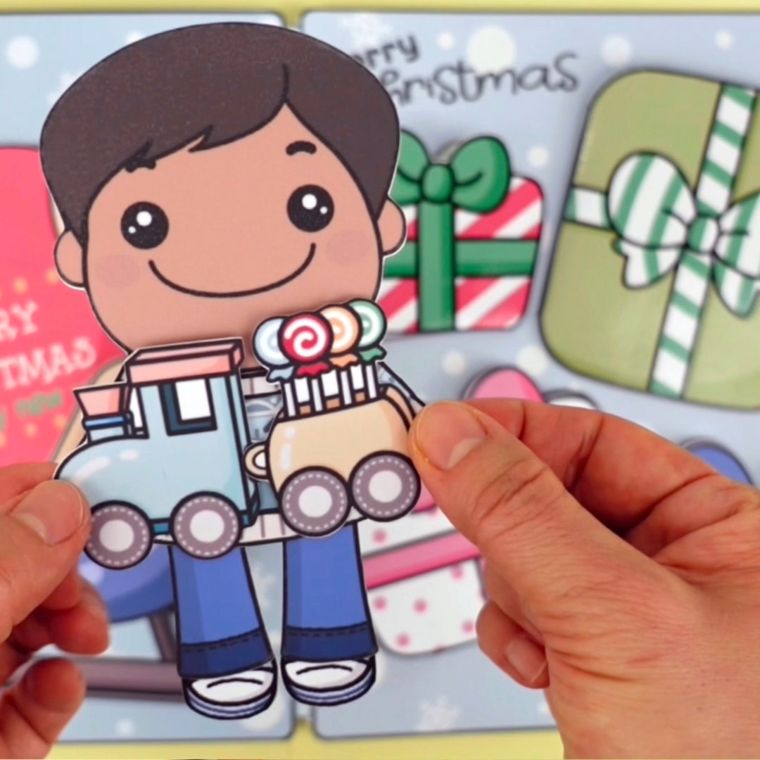 DIY Christmas Paper Doll Activity Book PDF File - Etsy UK