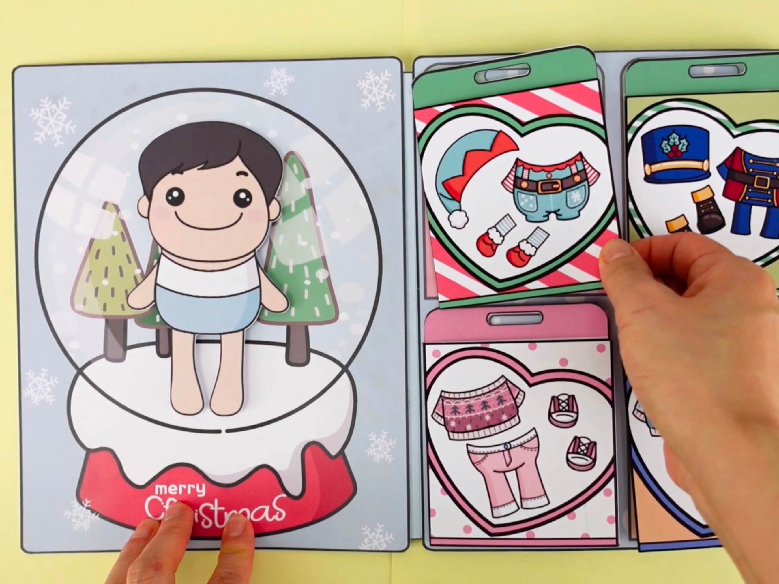 DIY Christmas Paper Doll Activity Book PDF File - Etsy UK