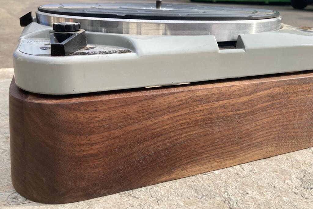 Thorens TD-124 Extended Plinth handmade, Delicate Dark American Walnut ...