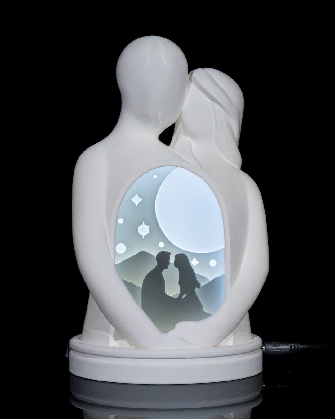 Lovers' Embrace Layered Light/lamp - Etsy