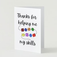 Thank You Card for Teacher Thank You Card for Occupational Therapist ...