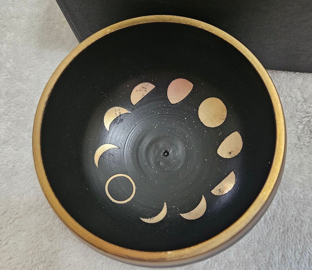 Metal Moon Phases Singing Bowl - Etsy