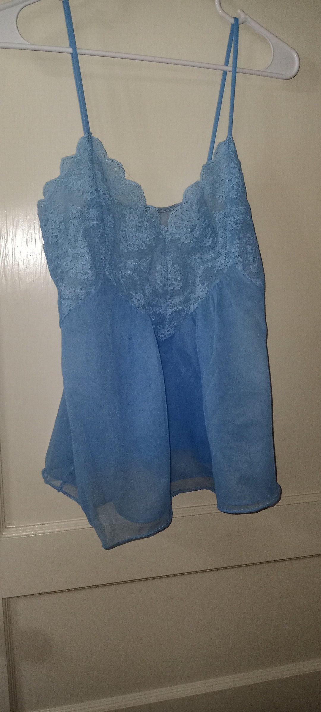 Vintage 70s Chiffon Teddy With Matching Panties Size M - Etsy