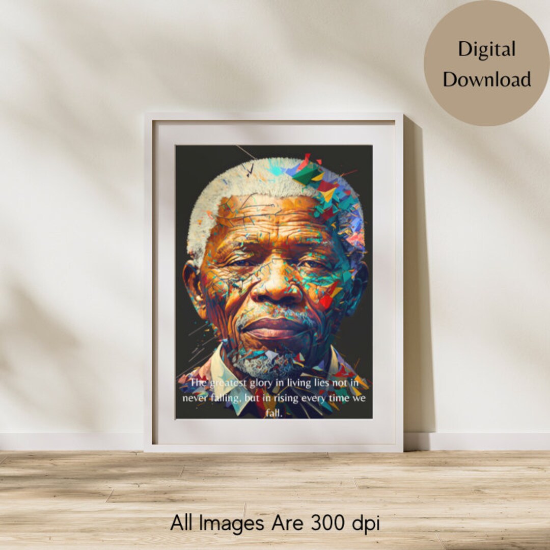 Nelson Mandela Quote PRINTABLE Digital Wall Art Digital Download ...