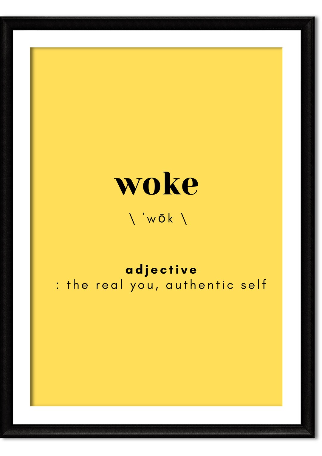 WOKE Poster, Digital Print, Wall Art Decor, Printable, Multiple Sizes ...