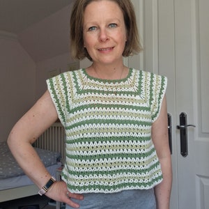Mona Top Pattern - Crochet Beginners Top Pattern, Digital Crochet ...