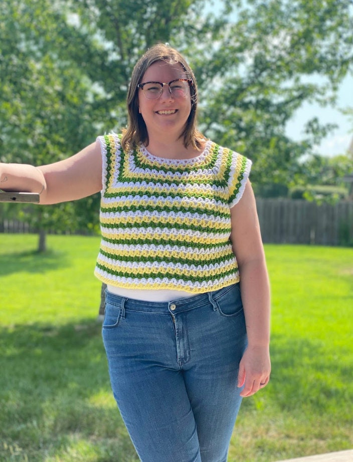 Mona Top Pattern Crochet Beginners Top Pattern Digital - Etsy