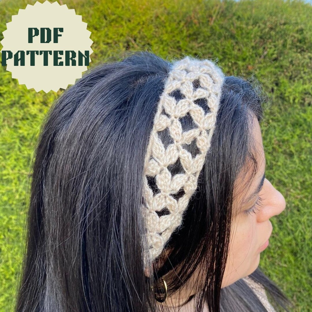 Blossoms Headband Pattern Crochet Headband Pattern Etsy