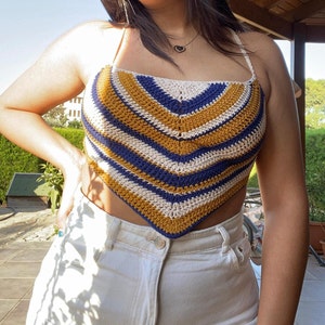 Crochet Bandana Top Pattern | Melody Top Pattern - Etsy