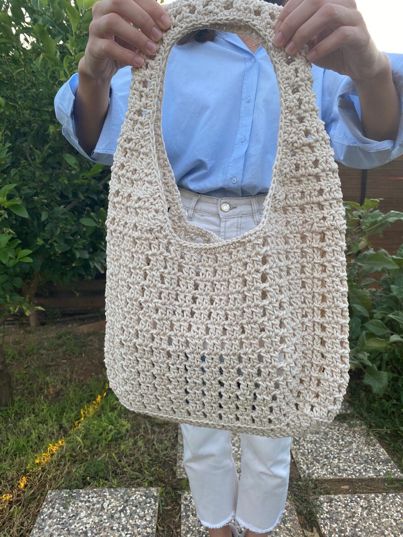 Large Crochet Tote Bag Pattern - Digital Download - - Etsy