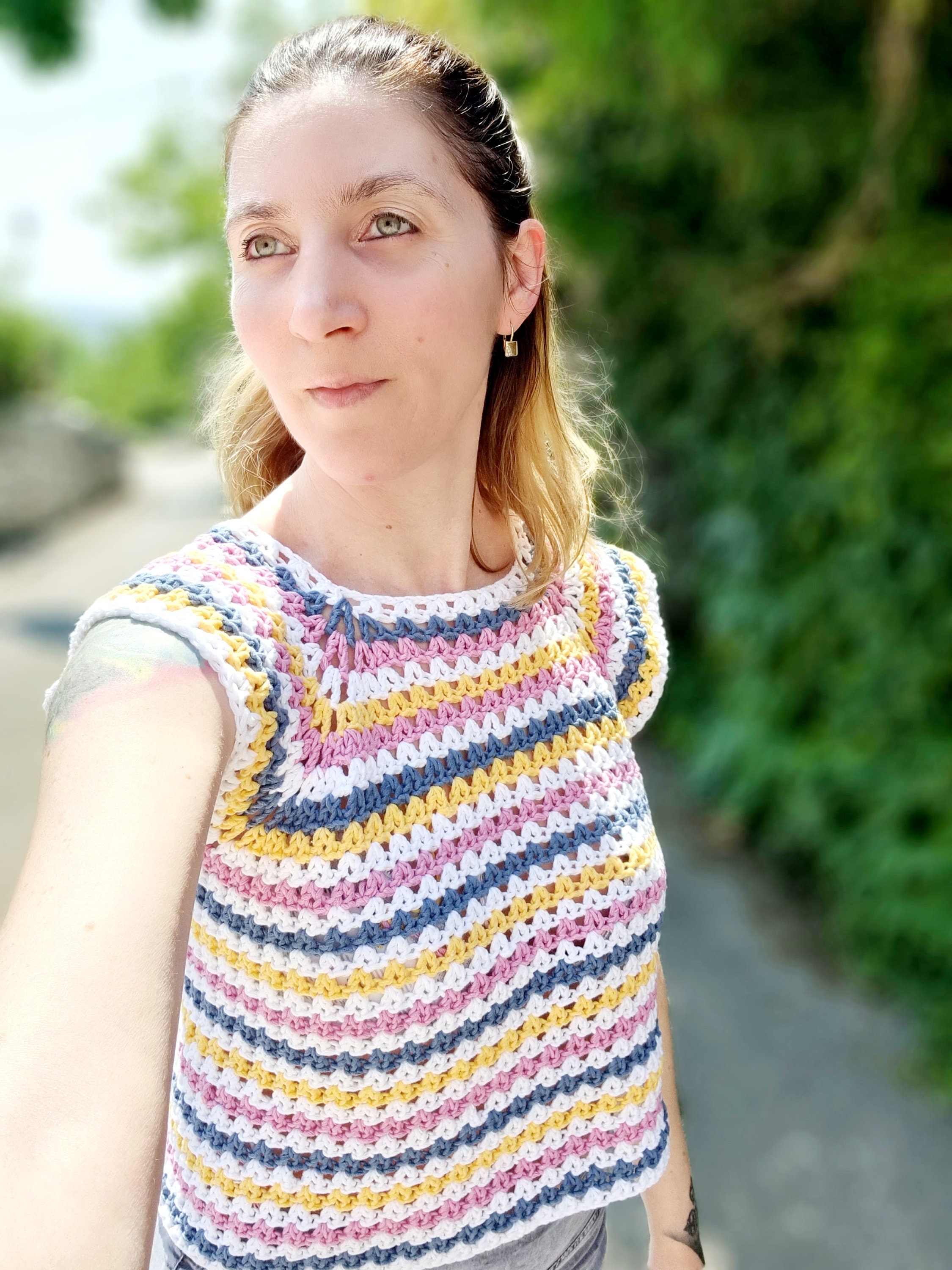 Mona Top Pattern Crochet Beginners Top Pattern Digital - Etsy