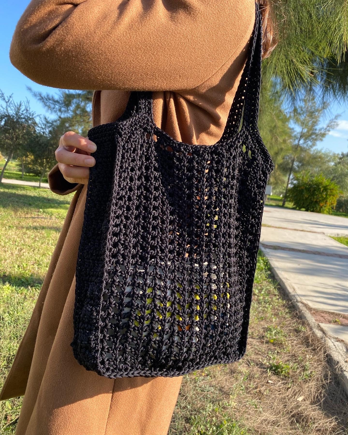 Set of 4 Crochet Patterns | Bag Pattern Bundle, Crochet Tote Bag ...