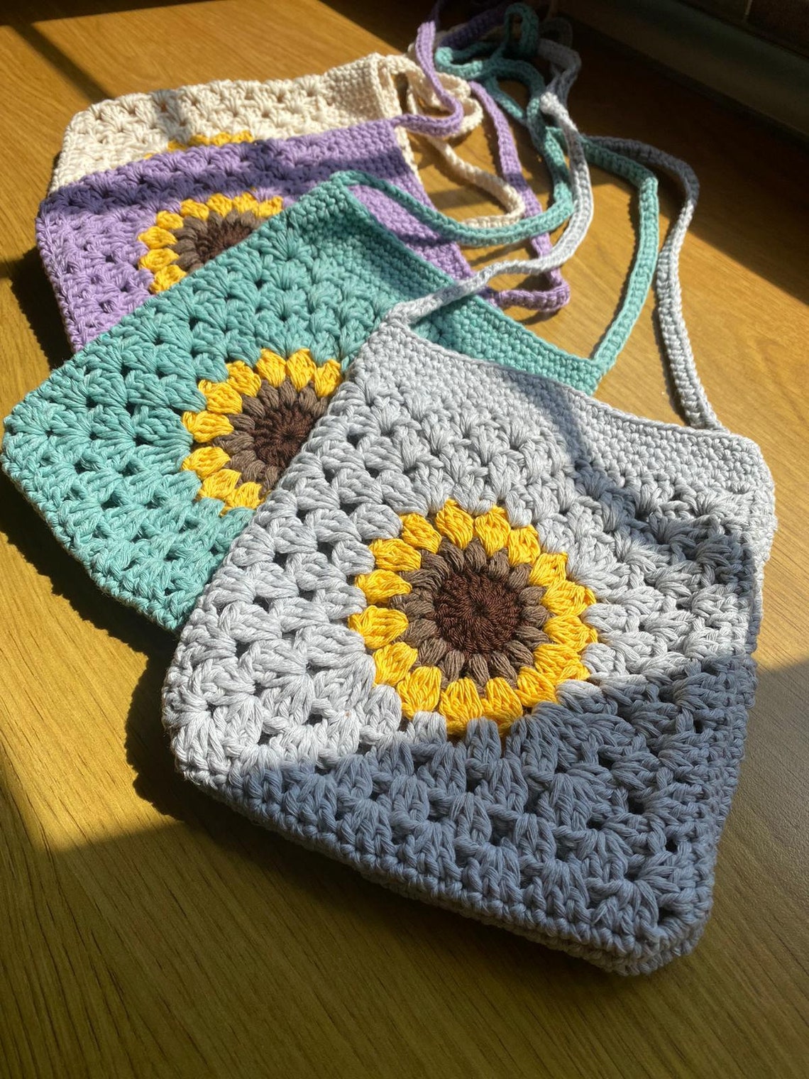 Mini Sunflower Crochet Bag Pattern digital Download - Etsy