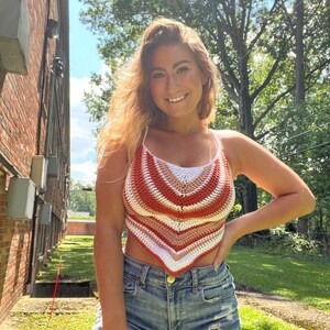Crochet Bandana Top Pattern | Melody Top Pattern - Etsy