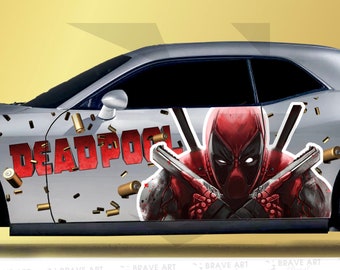 Car Deadpool Decal - Etsy