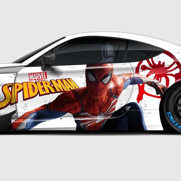 Spider Man Car Wrap - Etsy