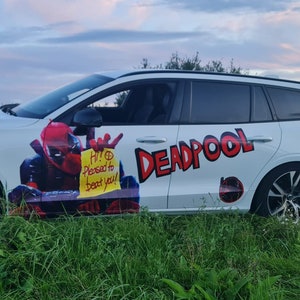 Deadpool Super Hero, Villain Inspired Car Side Decal, Universal Size ...