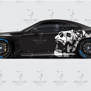 Skull Side Graphic Car Decal, Charger, Challenger, Mustang, Camaro - Etsy