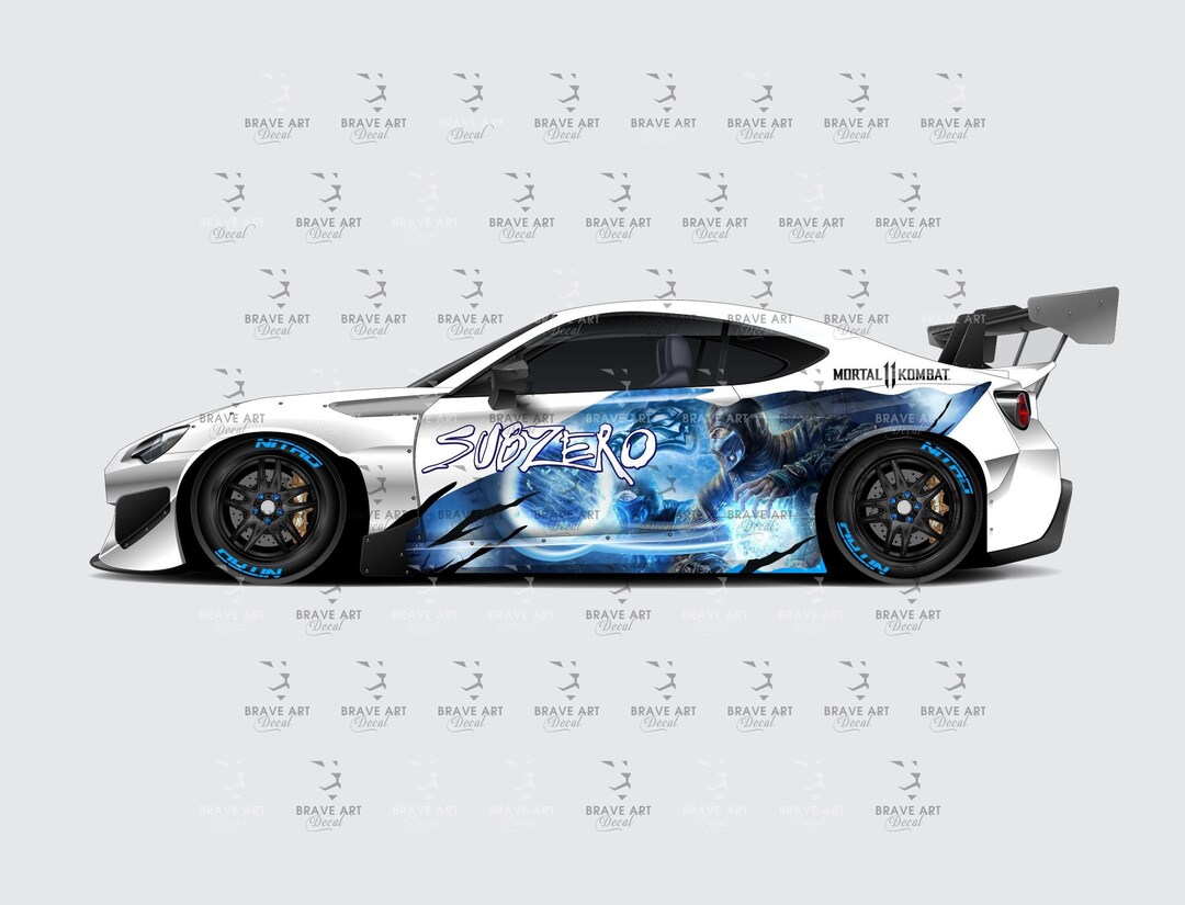 SUBZERO Car Wrap + HOOD Design | Subzero Car Decal Featuring Hanzo Hasashi | the Iconic Ninja ...