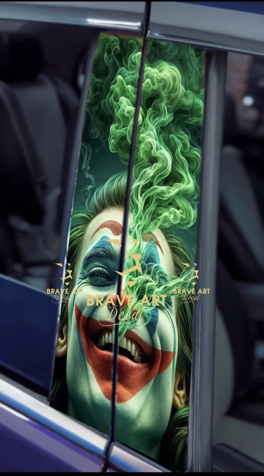 Joker Car Door Decal: Itasha Style Vehicle Wrap - Etsy