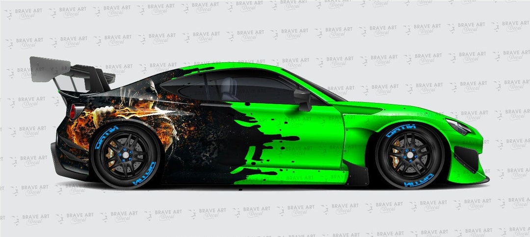 Mortal Kombat Scorpion Car Wrap, Scorpion Car Decal, Hanzo Hasashi ...