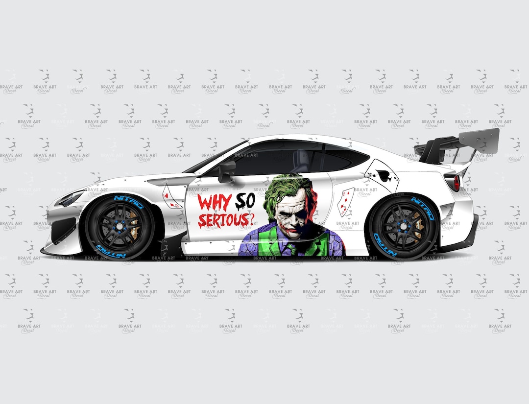 Joker Car Decal, Why so Serious - Super Hero Villain Inspired - Etsy