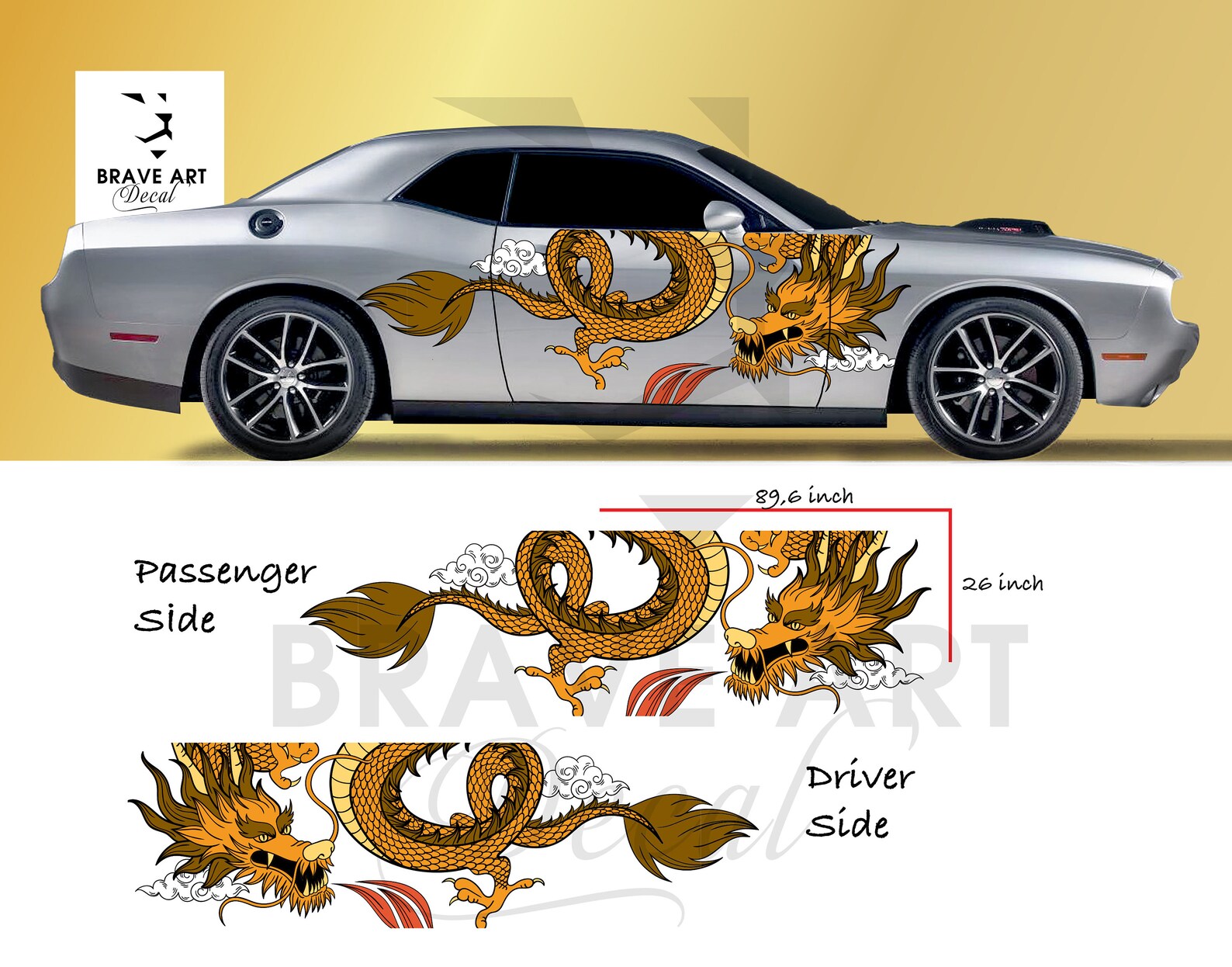 Dragon Character Livery Large Vehicle Graphics Side Car - Etsy
