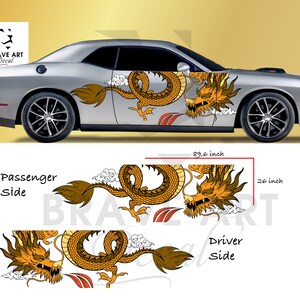 Dragon Character Livery Large Vehicle Graphics Side Car - Etsy