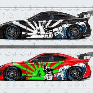 Samurai Car Wrap, Japanese Vehicle Shine, Cast Vinyl Wrap, Universal ...