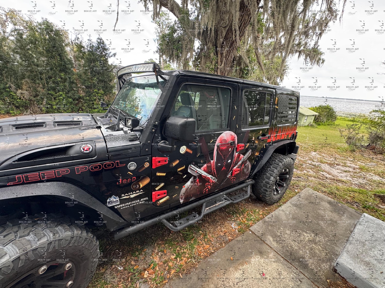 Deadpool Super Hero, Villain Inspired Car Side Decal, Universal Size ...