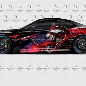 Carnage Car Decal , American Superhero the Marvel Comics Character ...