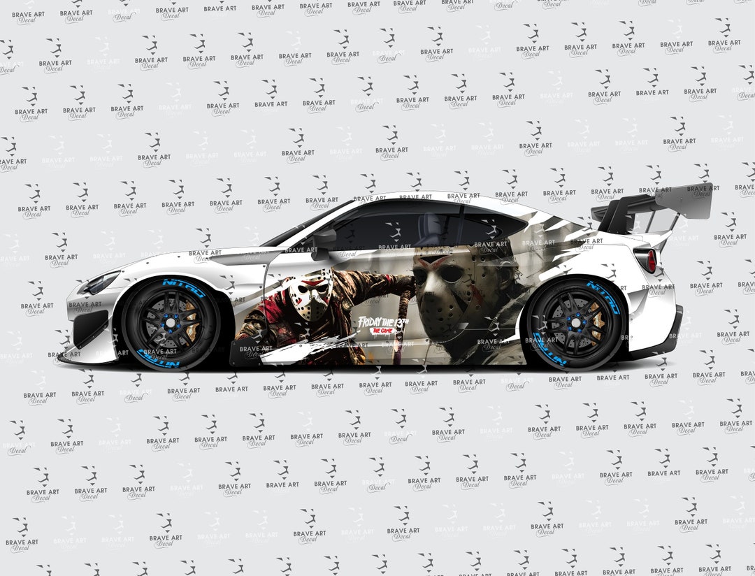 Michael Myers Face Large Car Decal, Graphic Decal Tailgate Car Livery ...