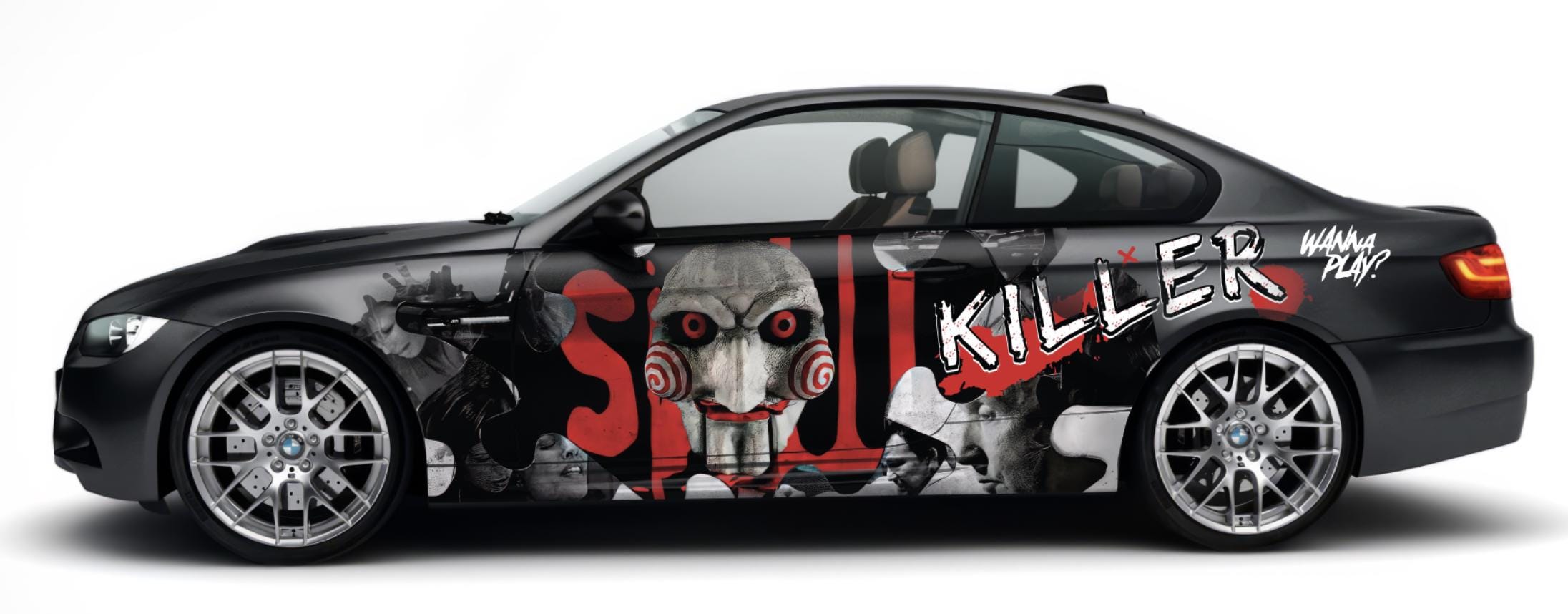 Halloween SAW, Killer, Horror Clown, Car Livery, Universal Size, Car ...