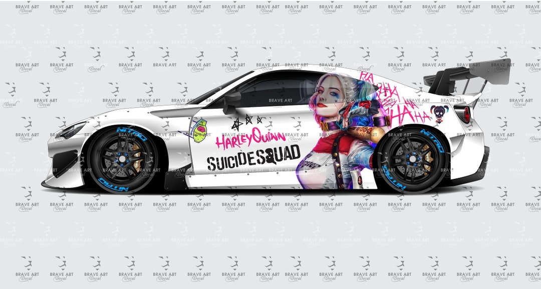 Harley Quinn and Glamorous Inspirational Design, Cast Vinyl Wrap ...