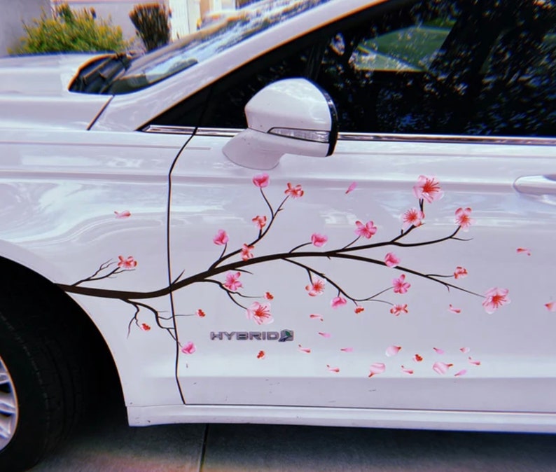 Sakura Cherry Blossom Car Livery, Japanese Side Car Vinyl Decal - Etsy