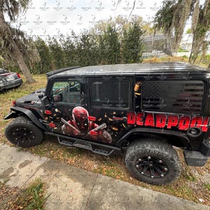 Deadpool Super Hero, Villain Inspired Car Side Decal, Universal Size ...