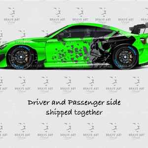 Skull New Design, Skeleton Design Car Wrap, Decal Sticker Skeleton ...