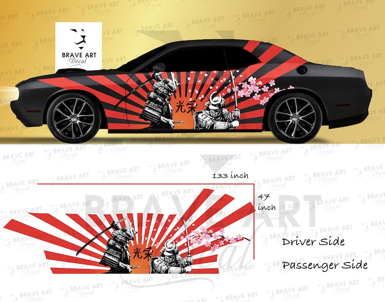 Warrior Samurai Car Livery Honor and Glory Japanese Theme - Etsy