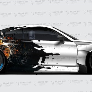 Mortal Kombat Scorpion Car Wrap, Scorpion Car Decal, Hanzo Hasashi ...