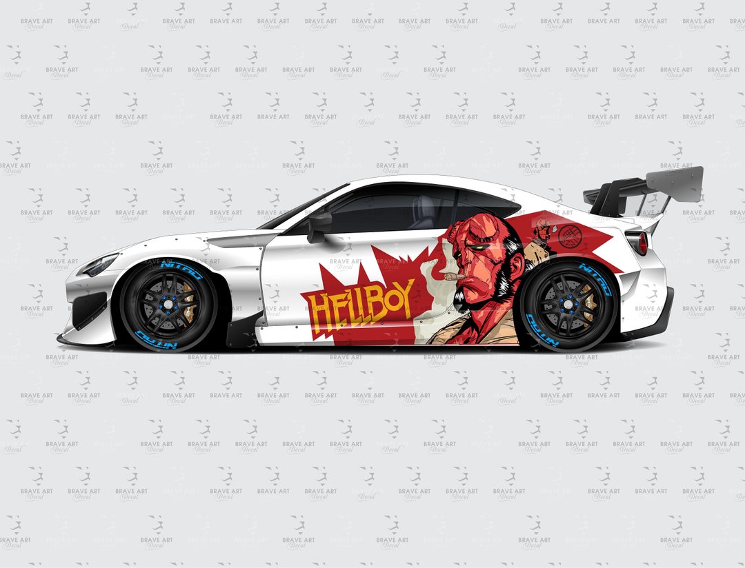 Hellboy Large Car Decal, Vinyl Graphic Car Wrap - Transform Your Ride ...