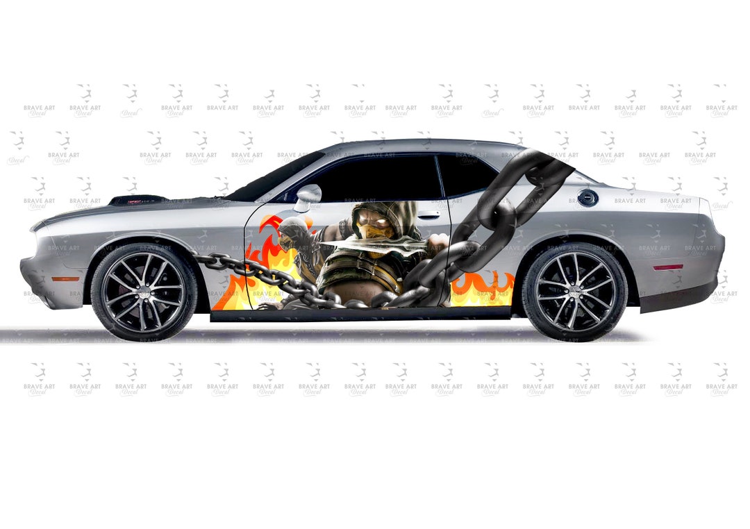 Mortal Kombat Scorpion Car Wrap Scorpion Car Decal Hanzo - Etsy