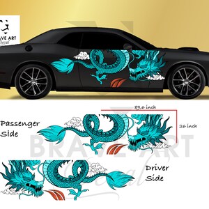 Dragon Character Livery Large Vehicle Graphics Side Car - Etsy