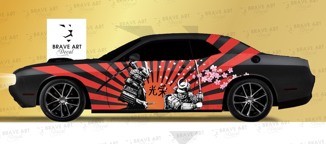 Warrior Samurai, Car Livery, Honor and Glory Japanese Theme Side Car ...