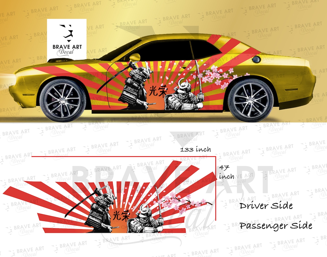 Warrior Samurai Car Livery Honor and Glory Japanese Theme - Etsy