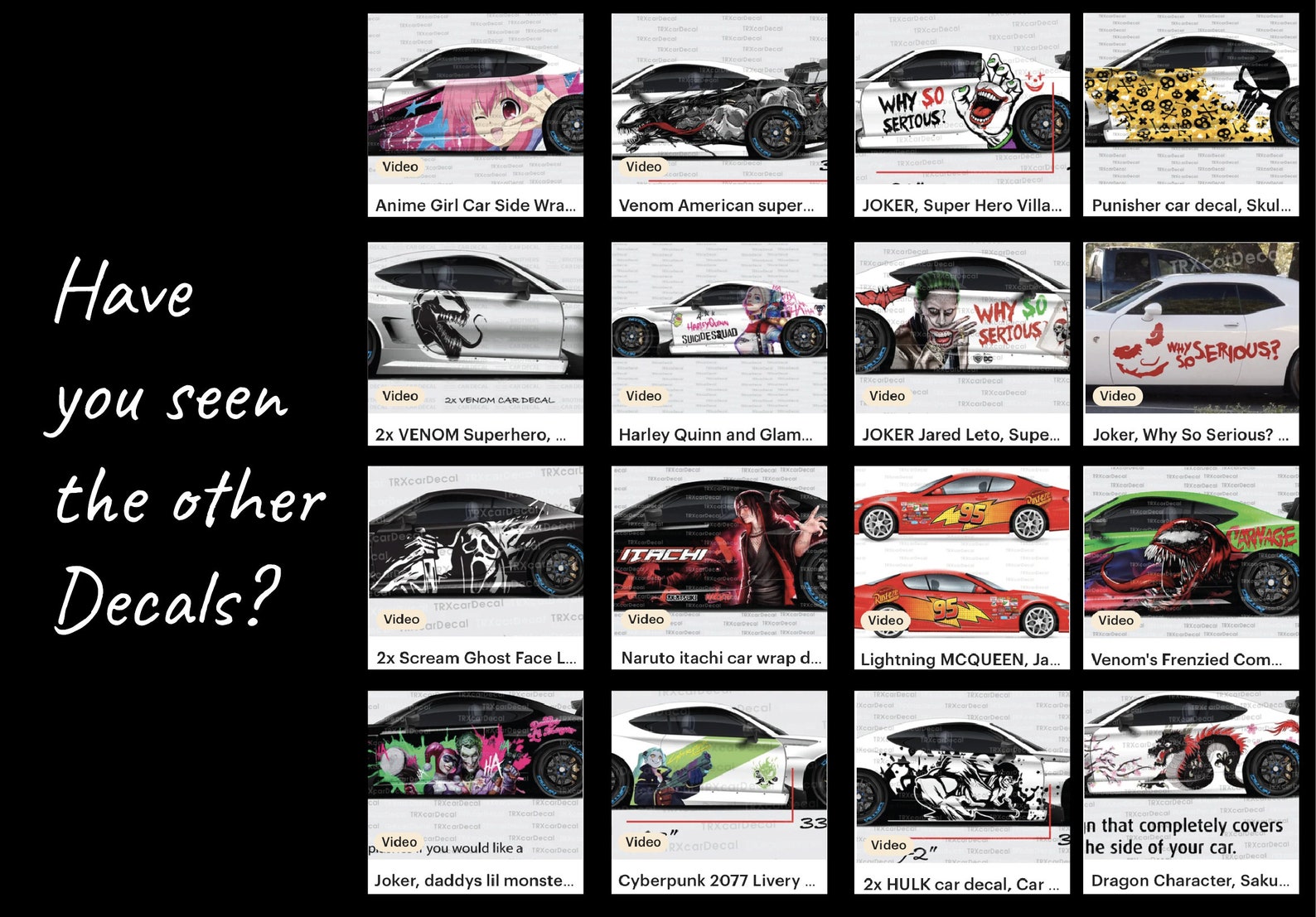Skull Side Graphic Car Decal, Charger, Challenger, Mustang, Camaro - Etsy