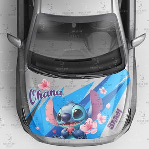 Lilo & Stitch Car Wrap: Universal Fit Cartoon Decal - Etsy
